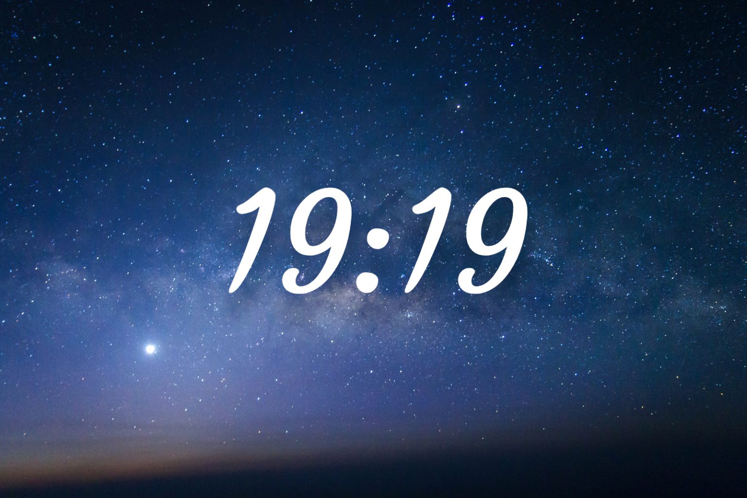Deine Uhr zeigt 19:19, diese bestimmte Bedeutung steckt dahinter