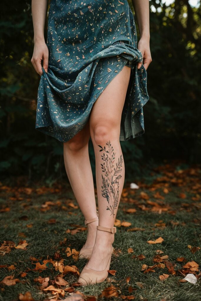 20 Einzigartige Bein-Tattoo-Ideen für Frauen: Die Trends für 2024