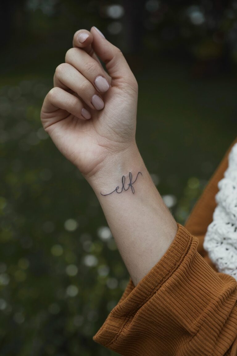25 Kraftvolle Ein-Wort-Tattoos für eine klare Aussage