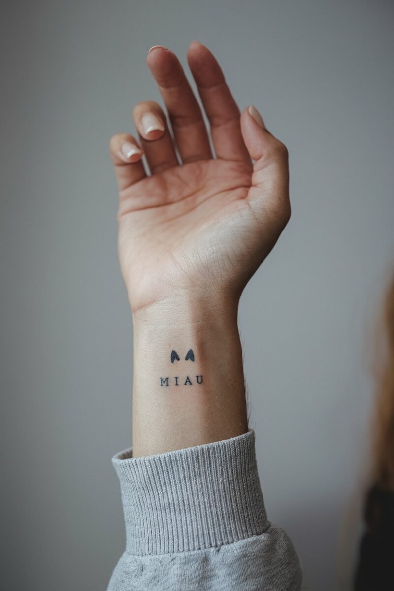 25 Kraftvolle Ein-Wort-Tattoos für eine klare Aussage